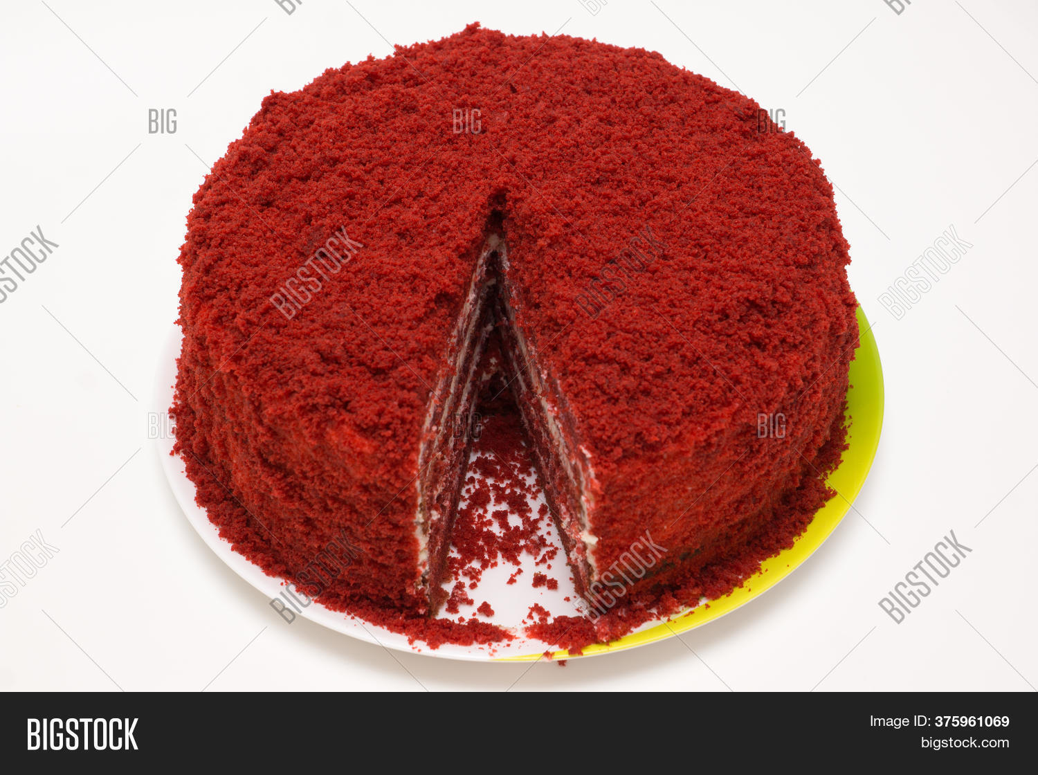 Bright Red Cake Called Image & Photo (Free Trial) | Bigstock