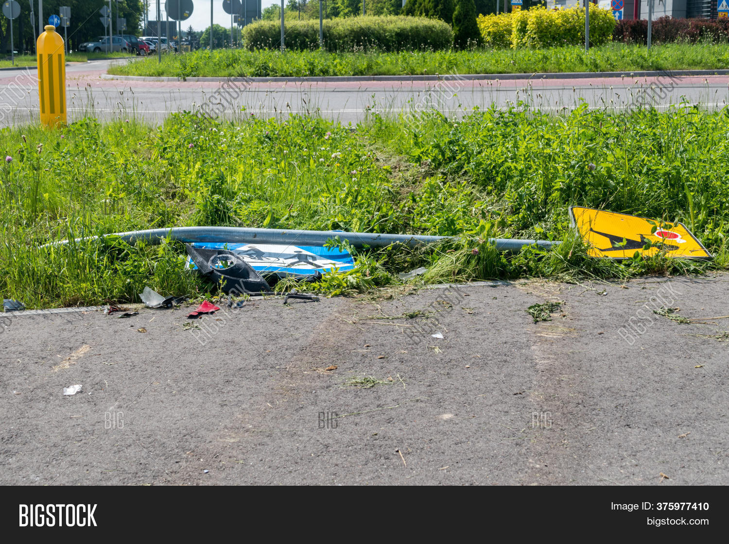 Overturned Road Signs Image & Photo (Free Trial) | Bigstock