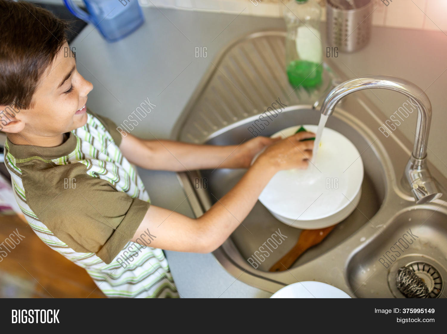 Little Boy Washing Image & Photo (Free Trial) | Bigstock