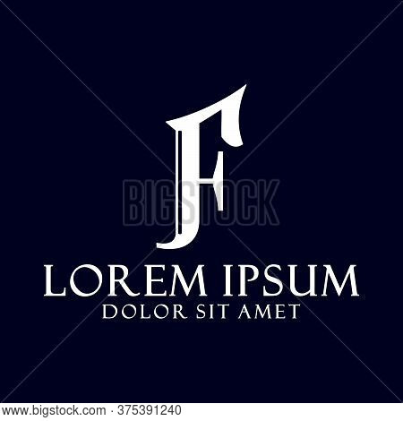 Initial Letter Jf Vector & Photo (Free Trial) | Bigstock