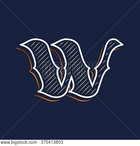 Vintage W Letter Logo Vector & Photo (Free Trial) | Bigstock