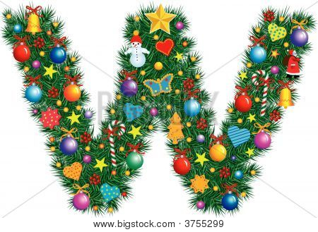 Alphabet Letter W - Vector & Photo (Free Trial) | Bigstock