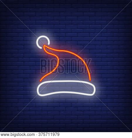 Red Santa Hat Neon Image & Photo (Free Trial) | Bigstock