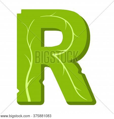 Letter R, Green Vector & Photo (Free Trial) | Bigstock