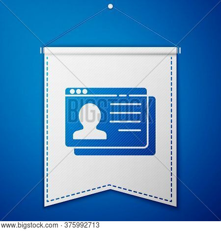 Blue Resume Icon Vector & Photo (Free Trial) | Bigstock