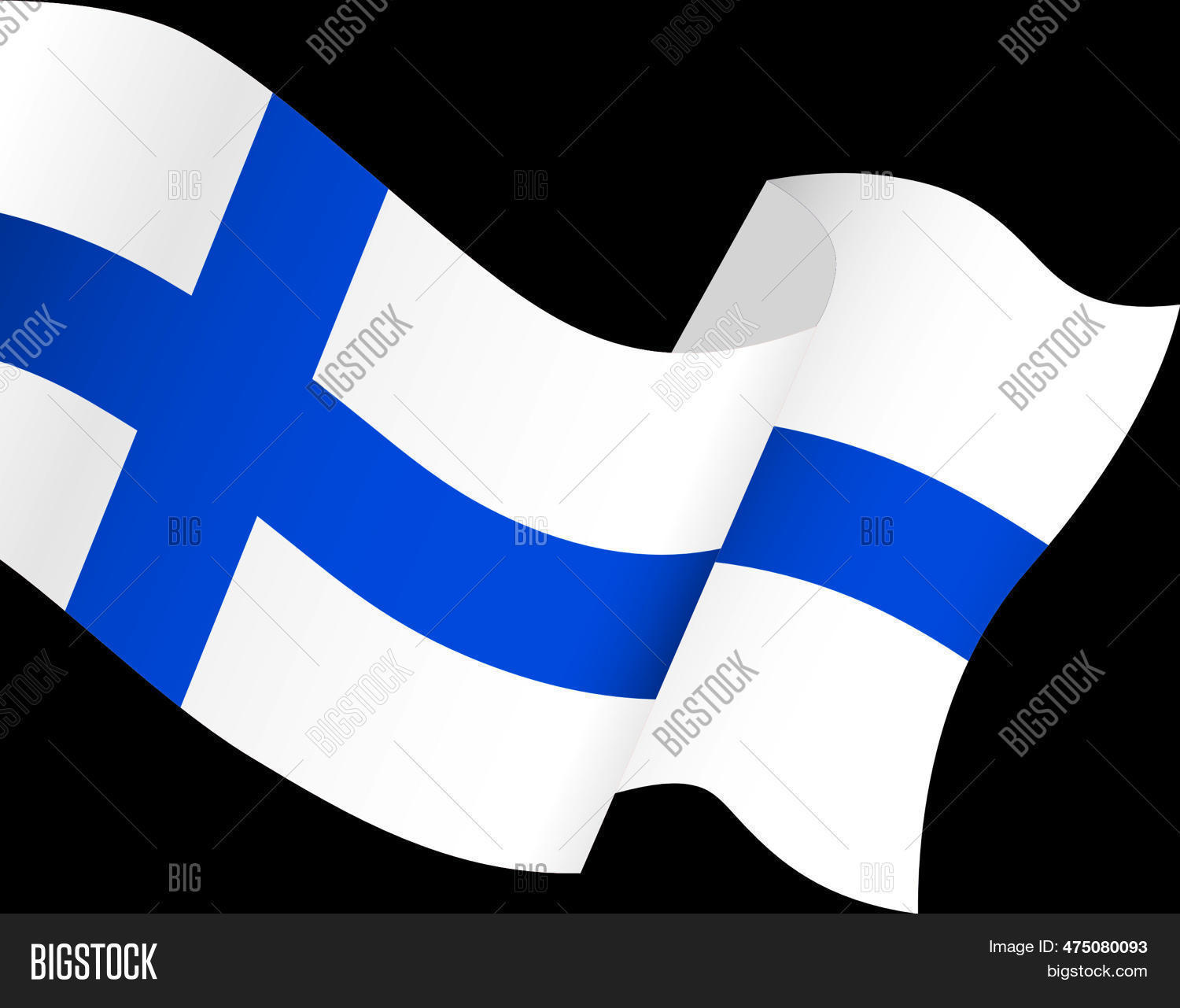 Finland Flag Wave Vector & Photo (Free Trial) | Bigstock