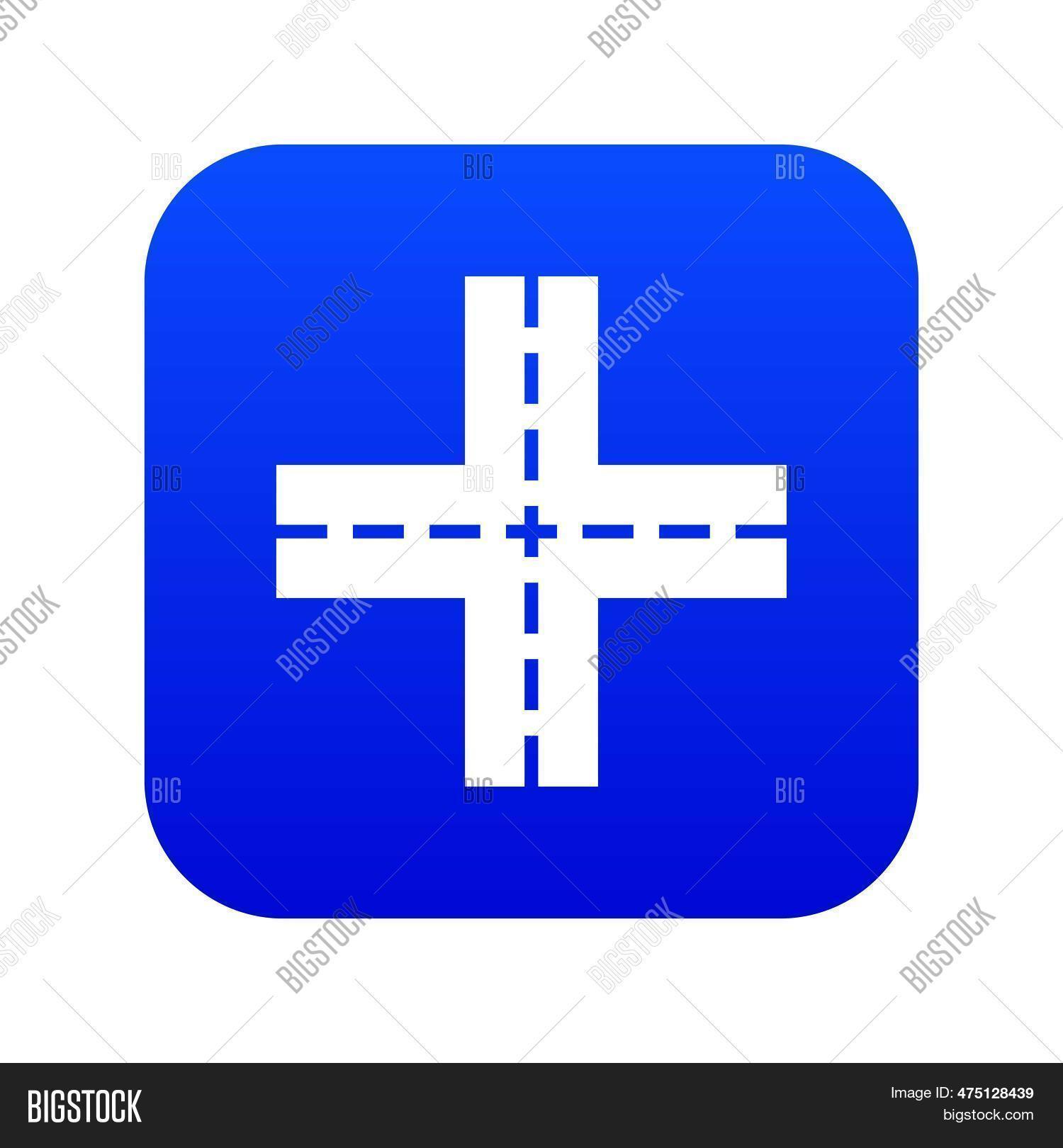 Crossing Road Icon Image & Photo (Free Trial) | Bigstock
