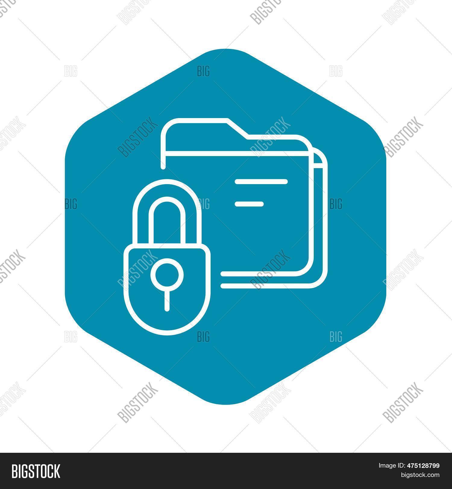 Lock Folder Icon. Image & Photo (Free Trial) | Bigstock