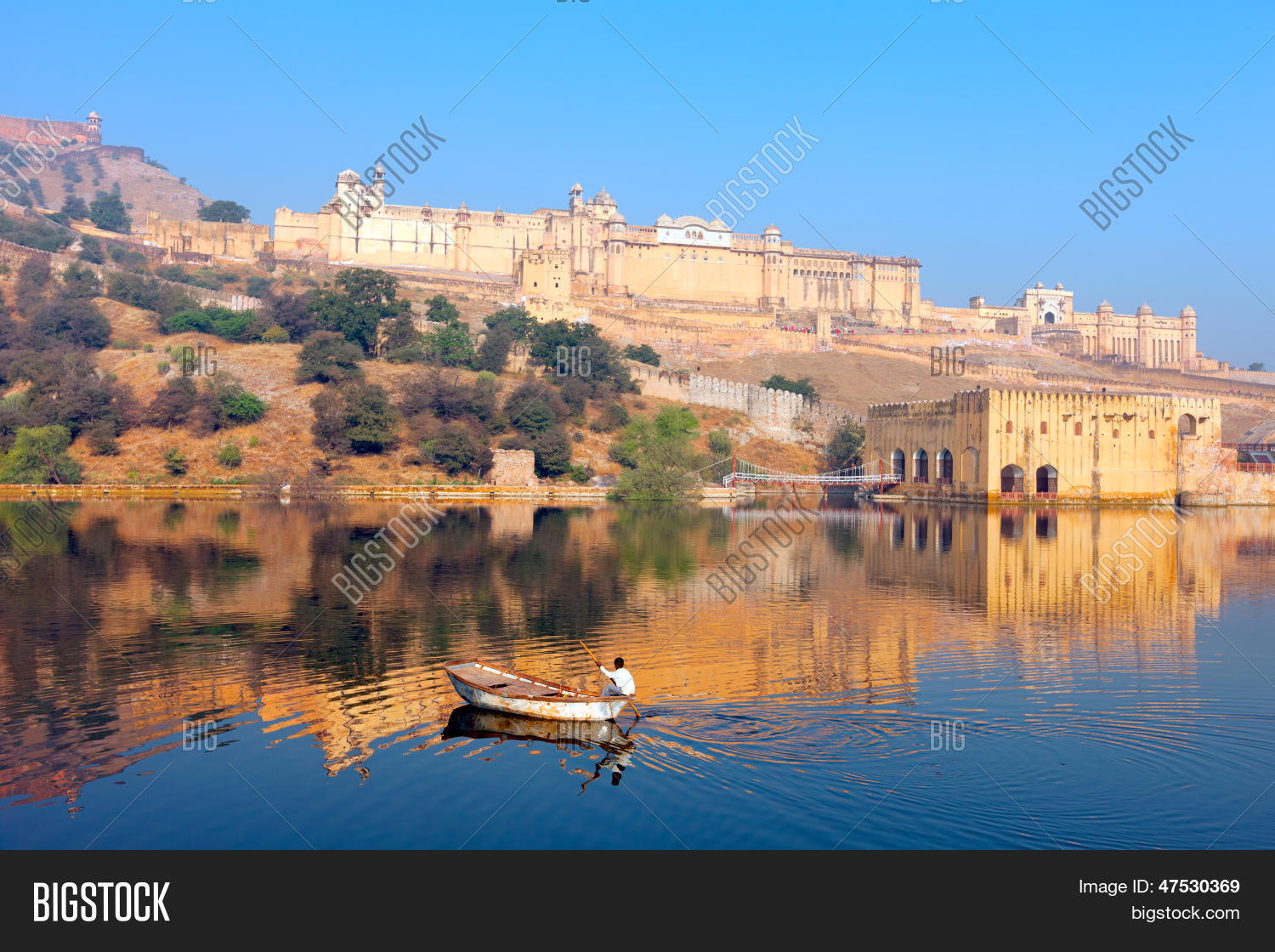Maota Lake Amber Fort Image & Photo (Free Trial) | Bigstock