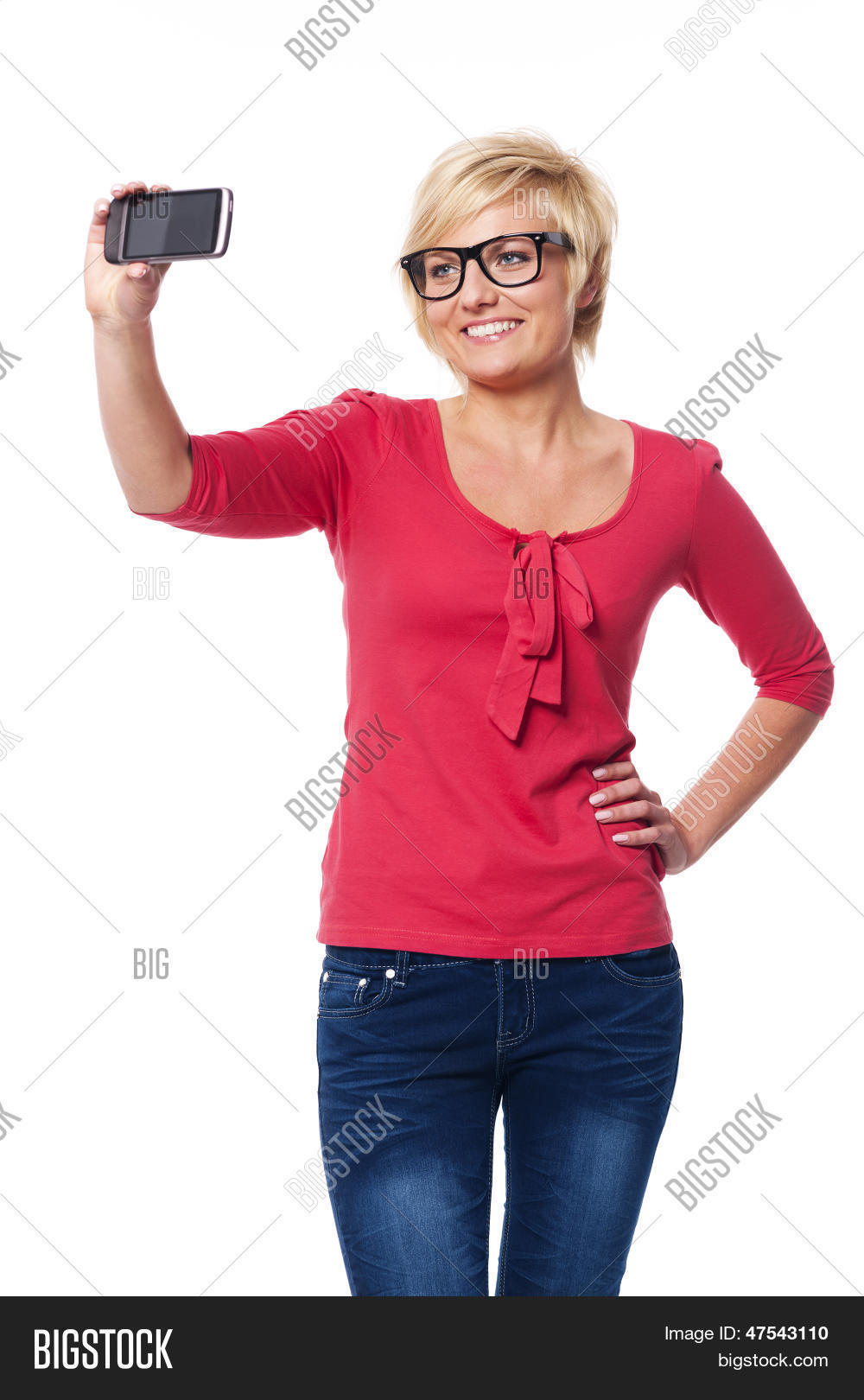Blonde Woman Wearing Image And Photo Free Trial Bigstock