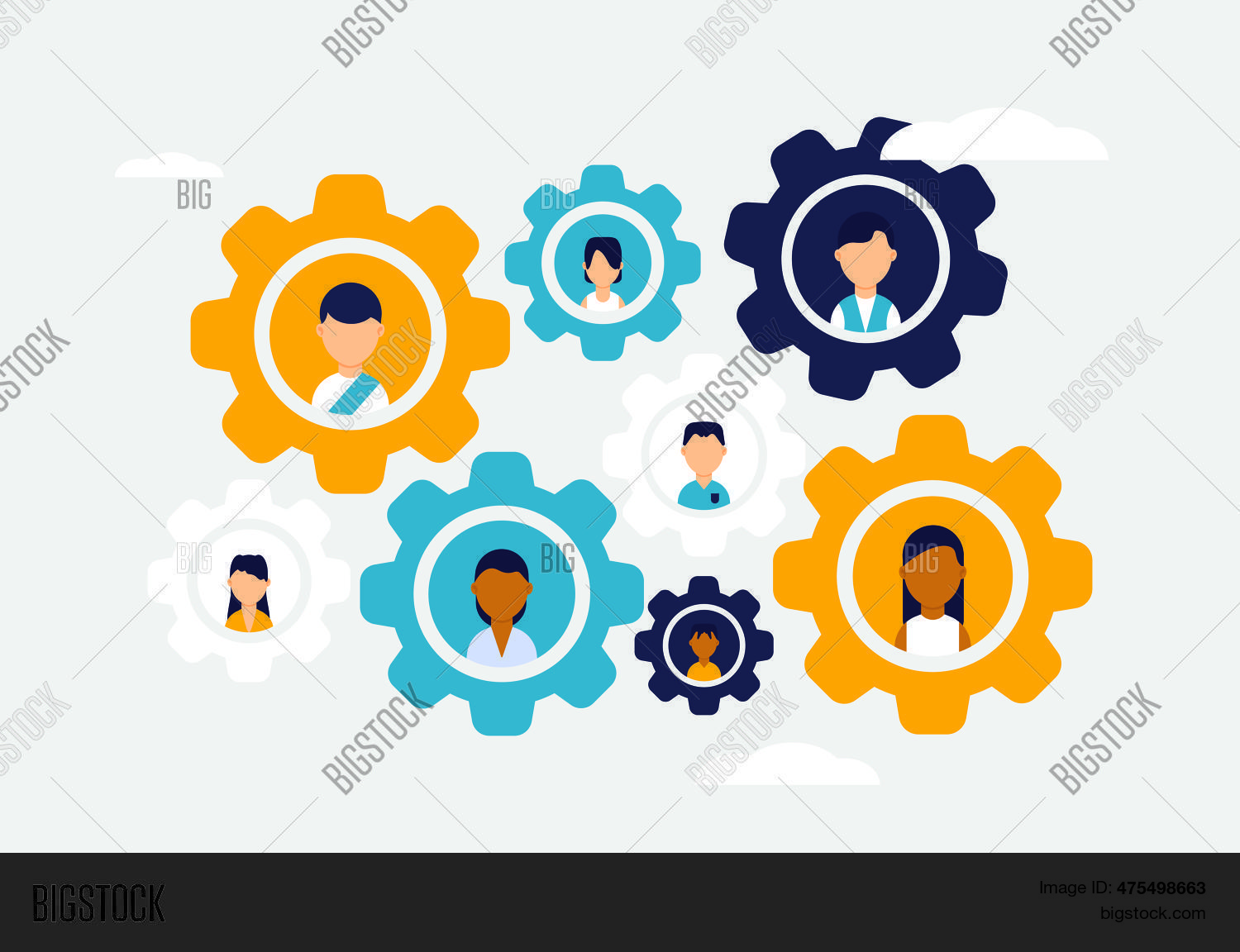 Office Team Vector & Photo (Free Trial) | Bigstock