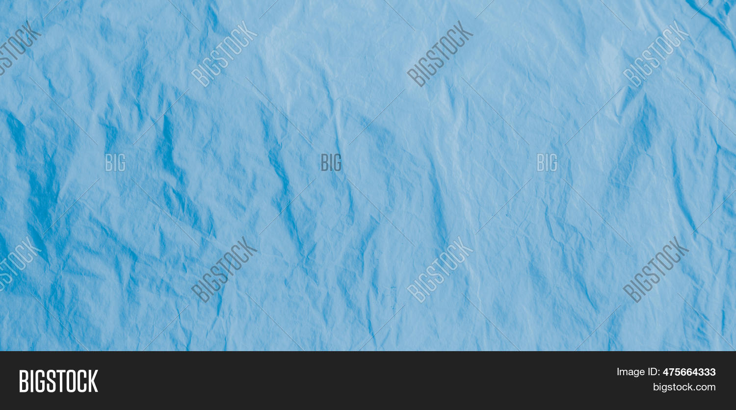 Blue Crumpled Paper Image & Photo (Free Trial) | Bigstock