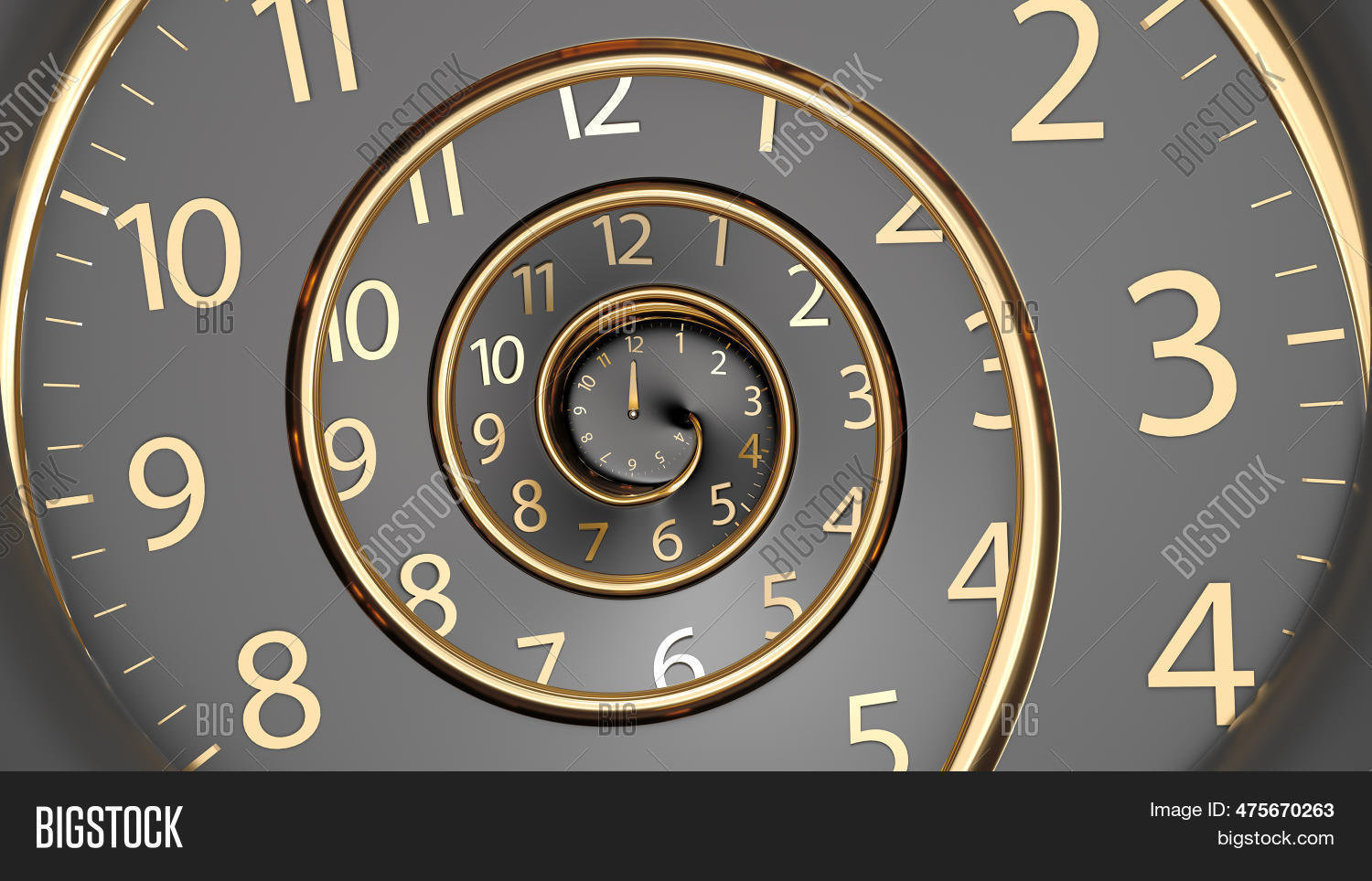 Infinity Time. Golden Image & Photo (Free Trial) | Bigstock