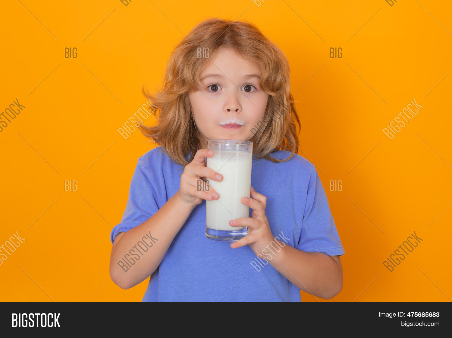 Kid Drink Fresh Milk. Image & Photo (Free Trial) | Bigstock