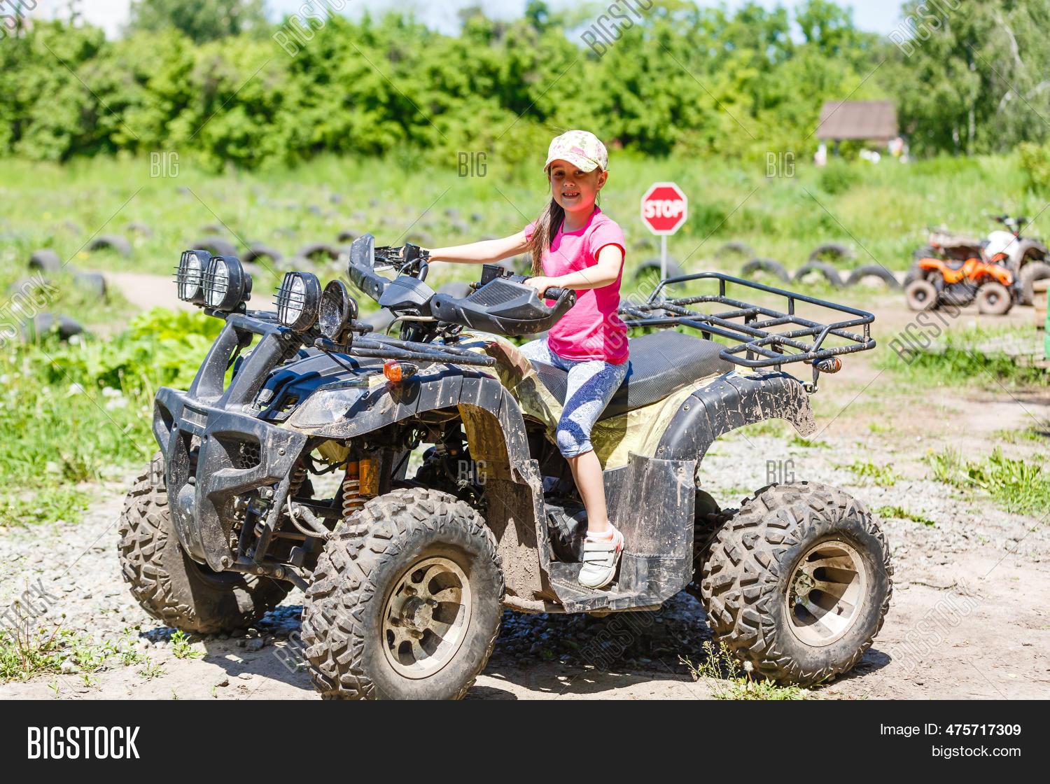 Little Girl Riding Atv Image & Photo (Free Trial) | Bigstock
