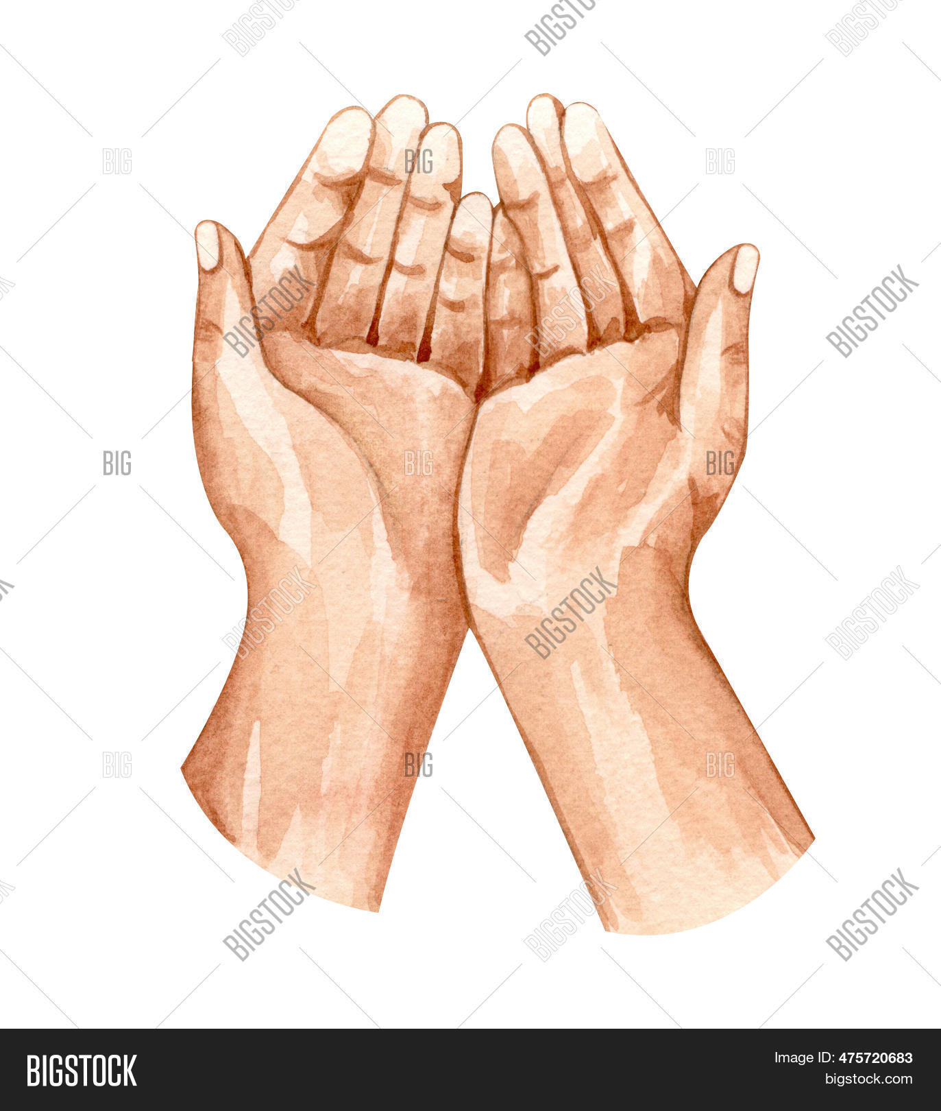 Watercolor Hand Image & Photo (Free Trial) | Bigstock