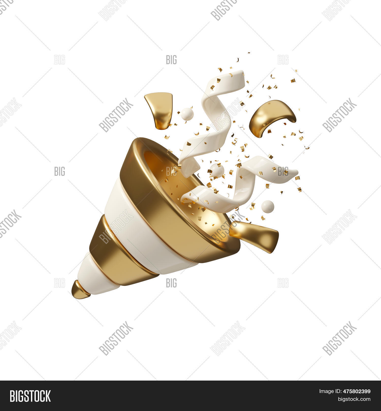 3d Render Party Popper Image & Photo (Free Trial) | Bigstock