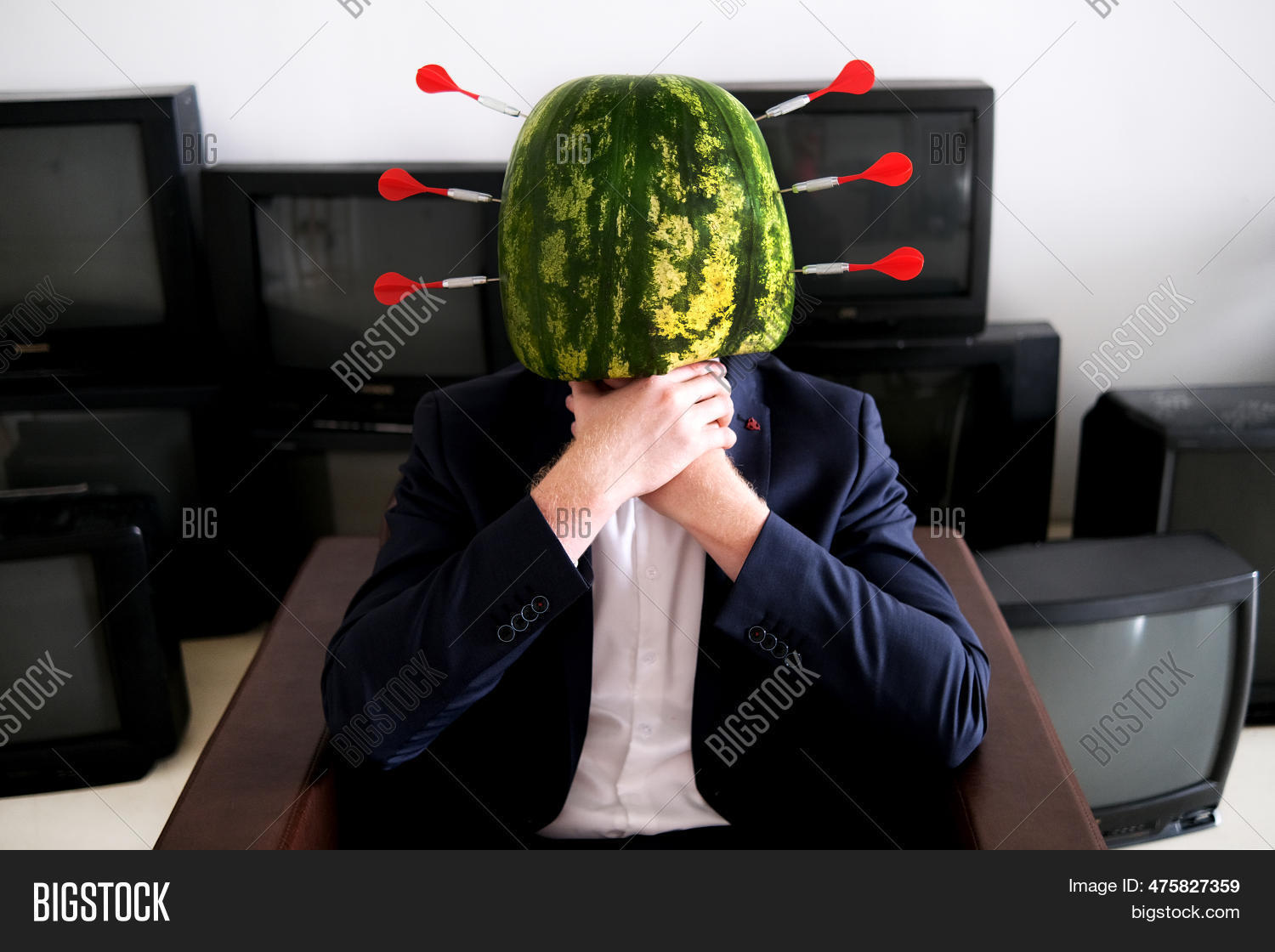 Man Watermelon-shaped Image & Photo (Free Trial) | Bigstock