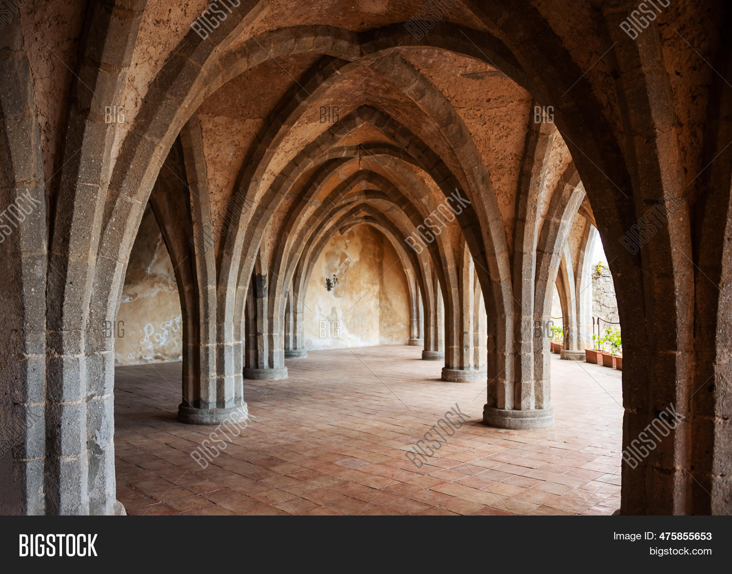 Crypt Columns Arches Image & Photo (Free Trial) | Bigstock