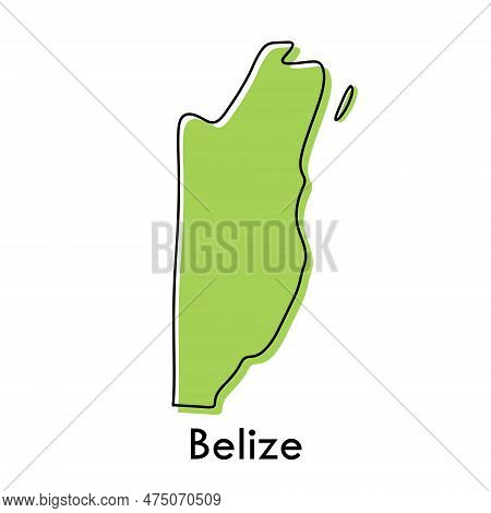 Belize Map - Simple Vector & Photo (Free Trial) | Bigstock