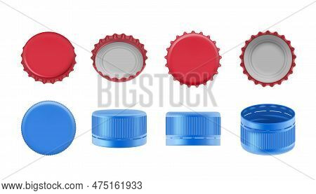 Bottle Caps. Metallic Vector & Photo (Free Trial) | Bigstock