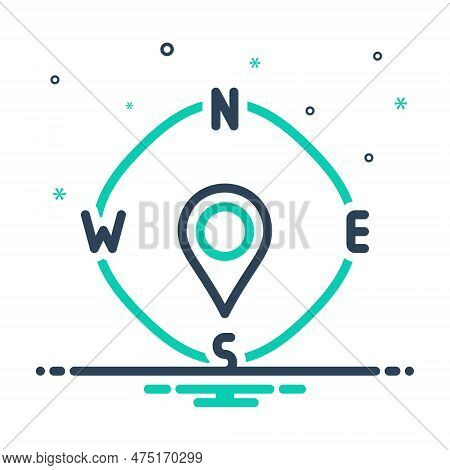 Mix Icon South Compass Image & Photo (Free Trial) | Bigstock