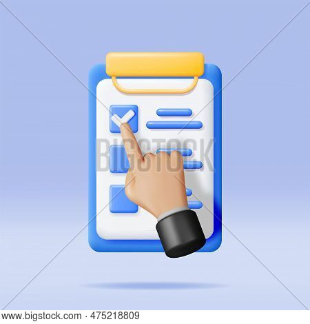3d Paper Clipboard Vector & Photo (Free Trial) | Bigstock