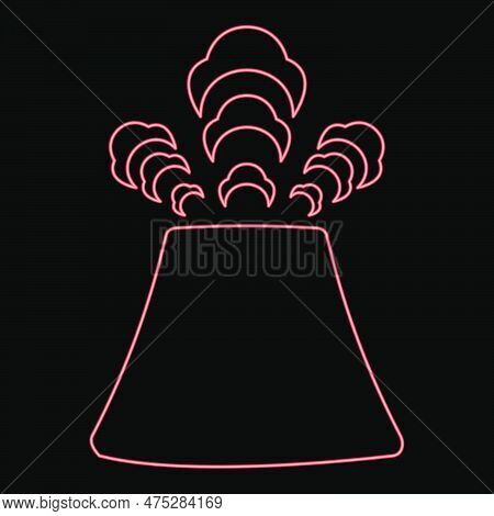 Neon Volcano Activity Vector & Photo (Free Trial) | Bigstock