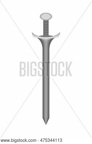 Sharp Sword Flat Vector & Photo (Free Trial) | Bigstock