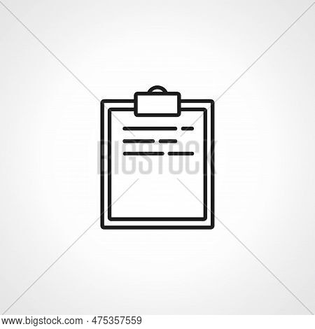 Clipboard Outline Vector & Photo (Free Trial) | Bigstock
