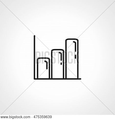 Bar Chart Line Icon. Vector & Photo (Free Trial) | Bigstock