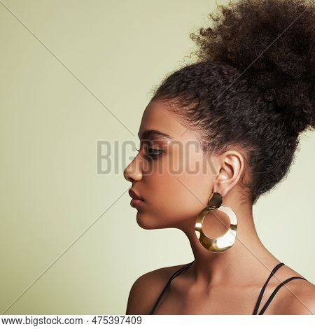 Black Woman Side Profile