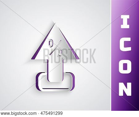 Grey Up Arrow Icon