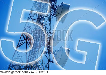 5g Cell Towers Smart Image & Photo (Free Trial) | Bigstock