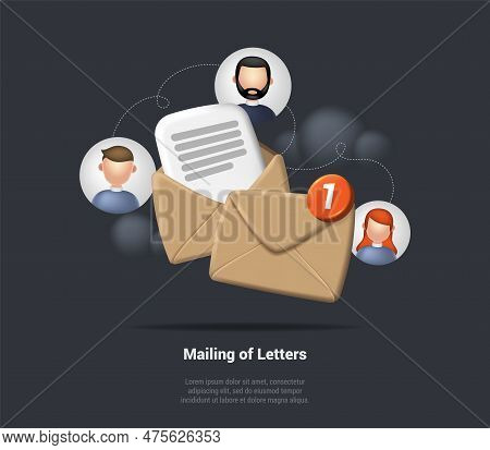 Mailing Letters Vector & Photo (Free Trial) | Bigstock