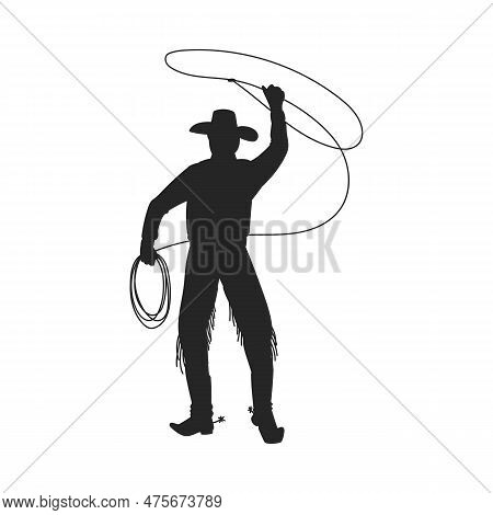 Cowboy Rope Silhouette
