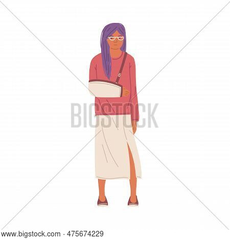 Sad Injured Woman Vector & Photo (Free Trial) | Bigstock