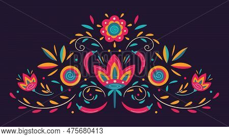 Mexican Floral Vector & Photo (Free Trial) | Bigstock