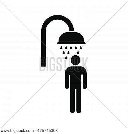 Man Showering Taking Vector & Photo (Free Trial) | Bigstock