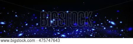 Blue Fireflies Vector & Photo (Free Trial) | Bigstock