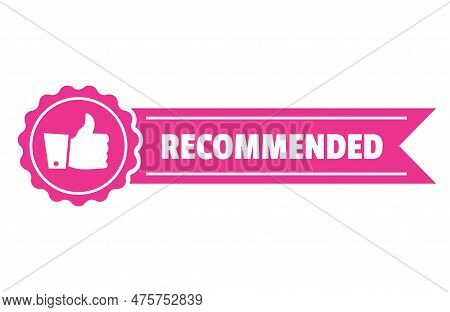 Recommend Badge. Vector & Photo (Free Trial) | Bigstock
