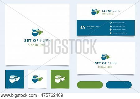 Set Cups Logo Design Vector & Photo (Free Trial) | Bigstock