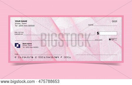 Bank Check, Blank Vector & Photo (Free Trial) | Bigstock