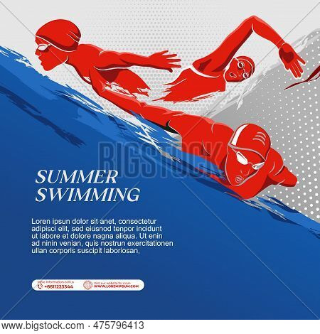 Swim Race Images, Illustrations & Vectors (Free) - Bigstock