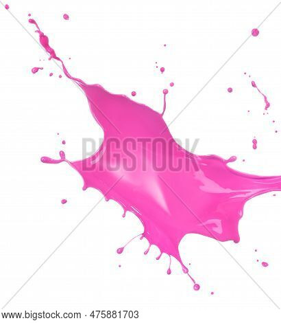 Pink Paint Splash Image & Photo (Free Trial) | Bigstock