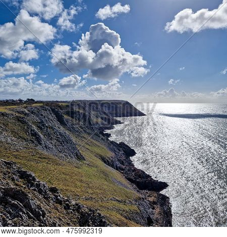 Three Cliffs Visible Image & Photo (Free Trial) | Bigstock