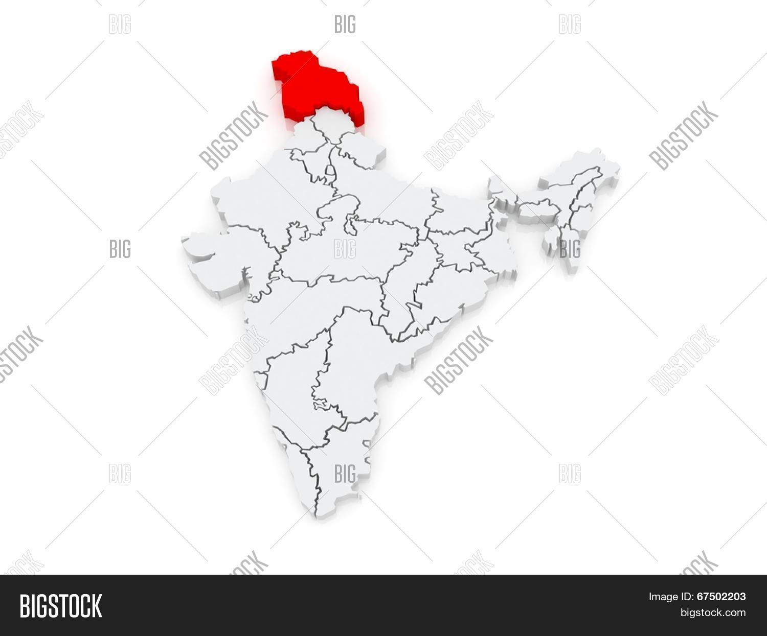 Map Jammu Kashmir. Image & Photo (Free Trial) | Bigstock