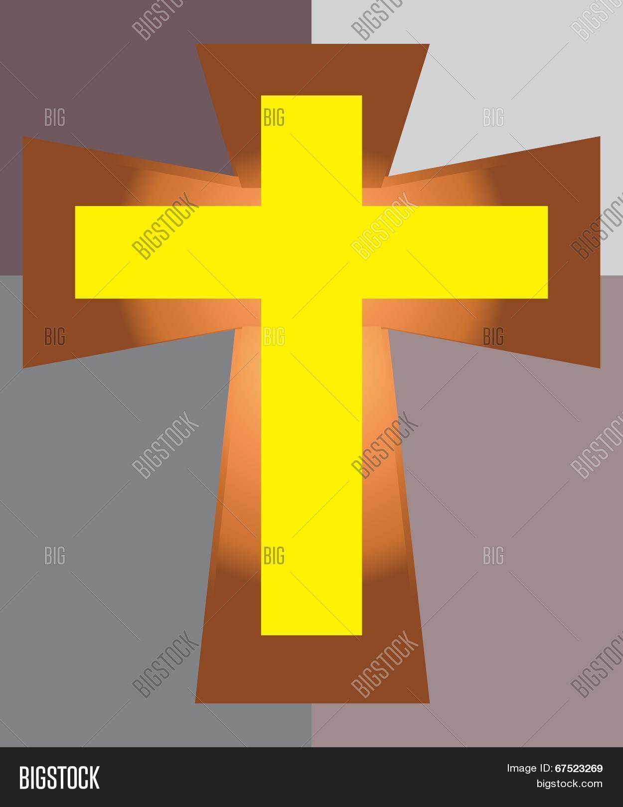 Yellow Jesus Cross On Vector & Photo (Free Trial) | Bigstock