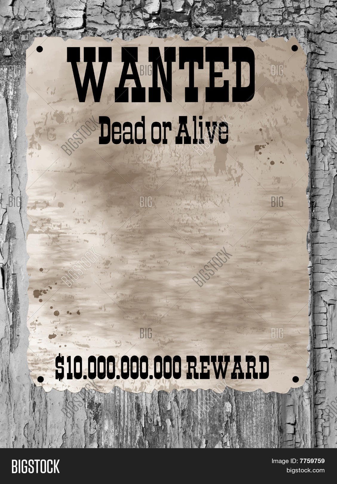 Wanted Dead Alive Image & Photo (Free Trial) | Bigstock
