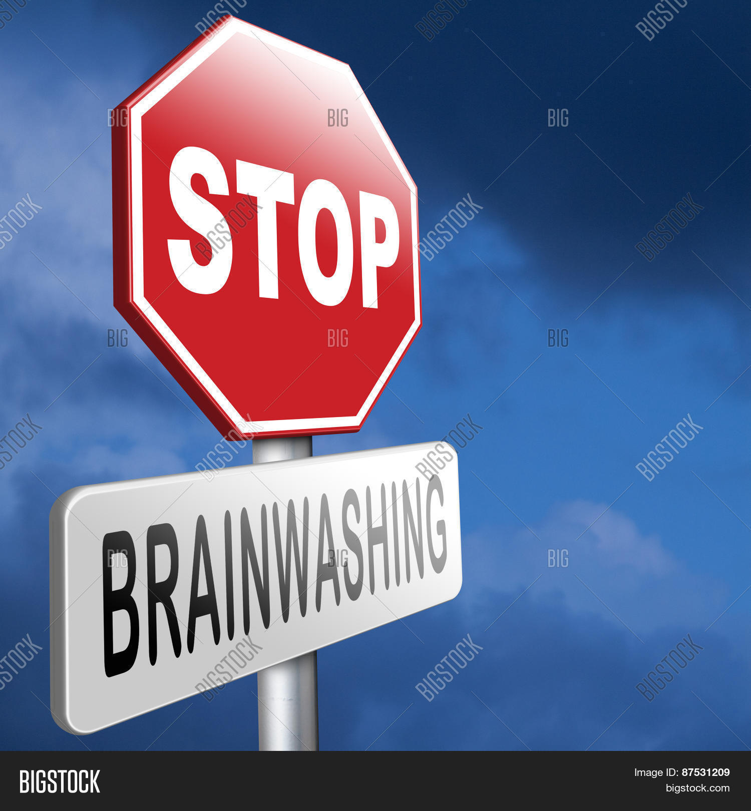 Stop Brainwashing No Image & Photo (Free Trial) | Bigstock